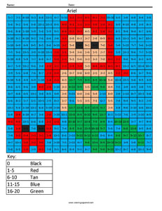 Ariel- Advanced Addition - Coloring Squared