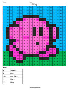 Nintendo- Color by Number - Coloring Squared