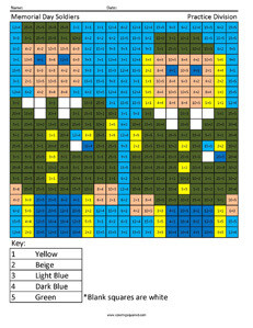 Memorial Day- Holiday Division - Coloring Squared