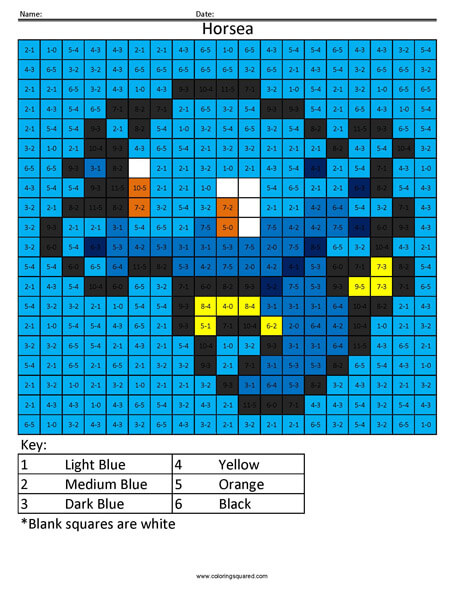 Pokemon Addition and Subtraction - Coloring Squared