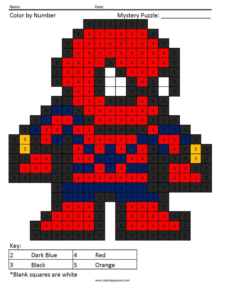 Coloring Spiderman Worksheet Spiderman Coloring Pages For Kids To