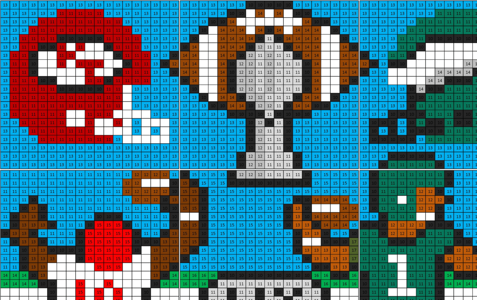 Color by Number Murals - Coloring Squared