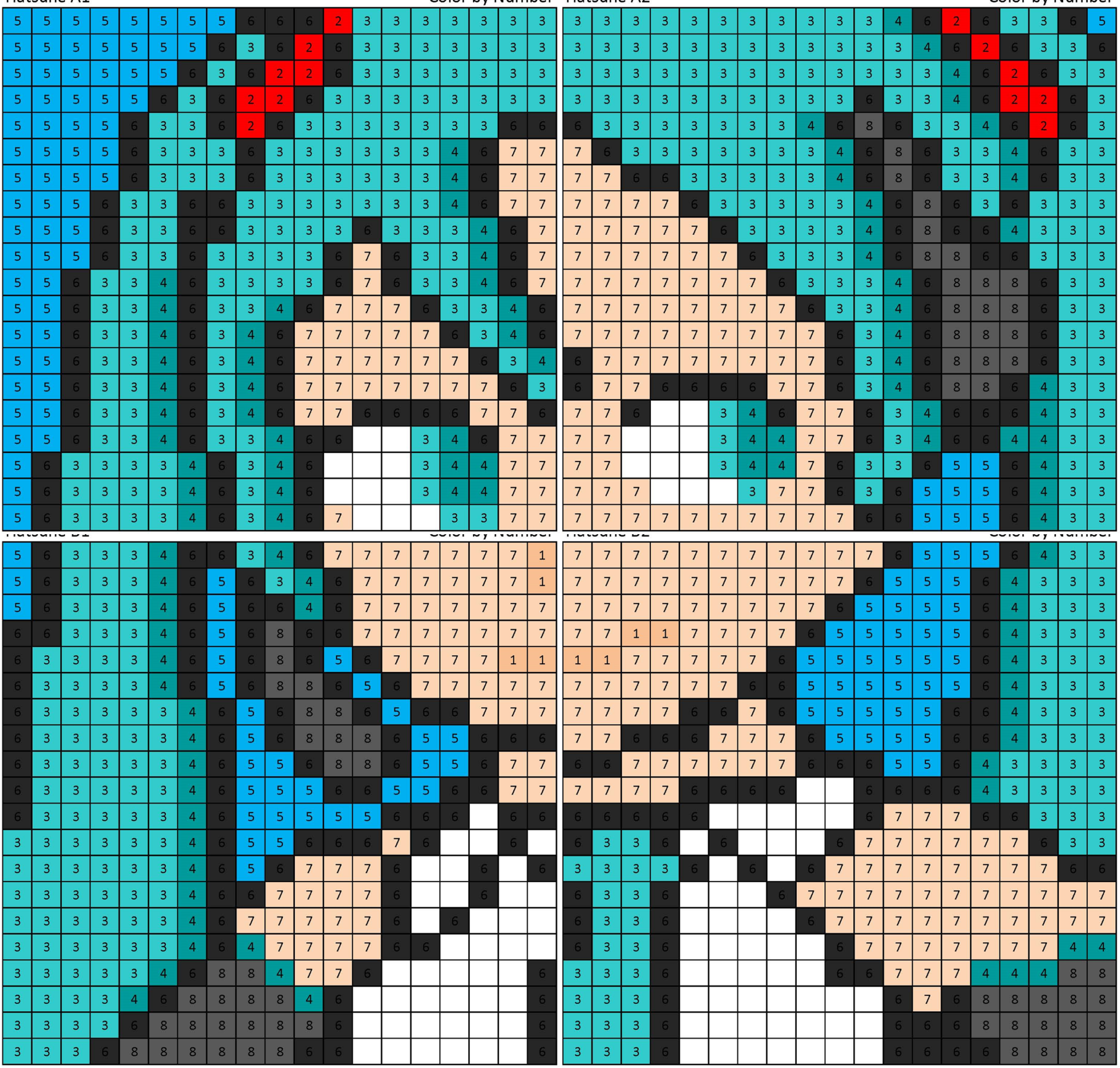 Color by Number Murals - Coloring Squared